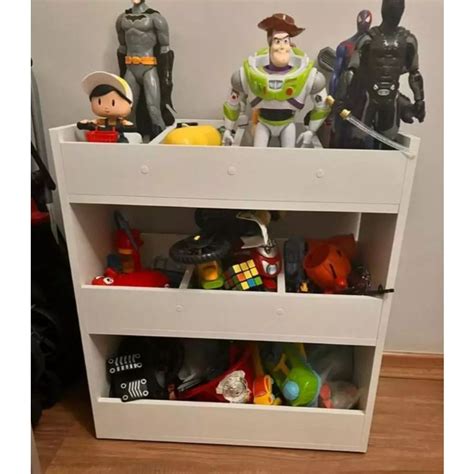 Baú Para Brinquedos Infantil Com Divisórias Organizador De Quarto 100