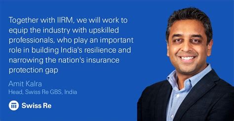 Swiss Re Global Business Solutions Gbs India Has Signed An Mou With The Institute Of Insurance