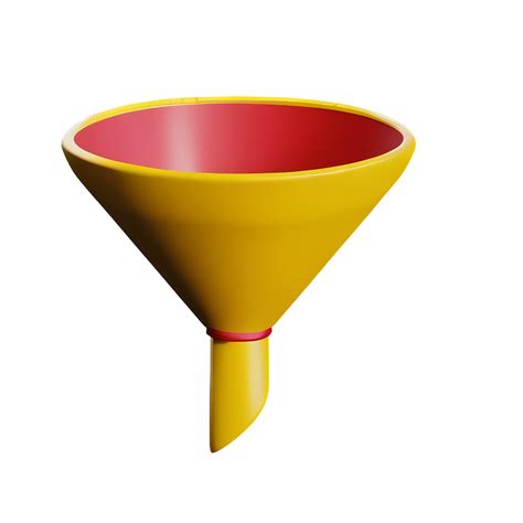 Funnel 3d Rendering Icon Illustration 29351884 Png