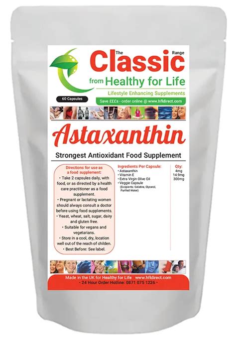Astaxanthin 60 Capsules ⋆ Life N Love