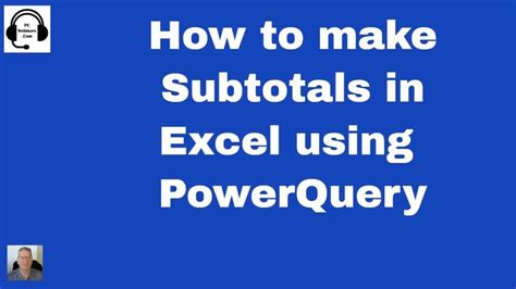 How To Create Subtotals In Excel Using Powerquery Also Works In Powerbi Powerquery Crystal