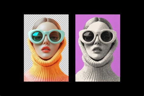 Halftone Patterns Photo Effect