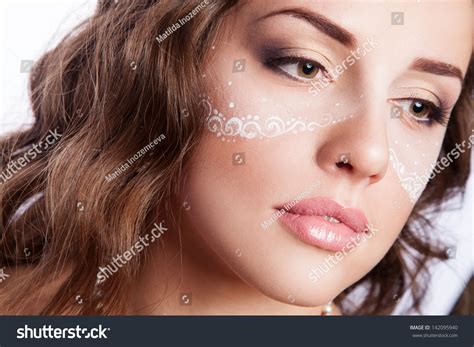 Portrait Sexy Woman Face Art Like Stock Photo 142095940 Shutterstock