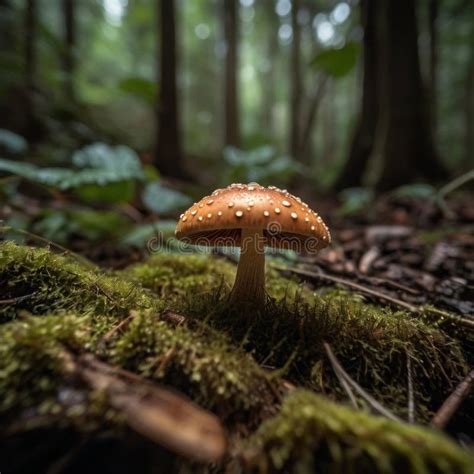 Mushroom Toadstool Fungi Fungus Mycology In The Woods Stock Illustration Illustration Of Wild