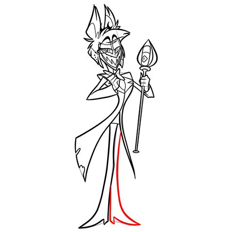 How To Draw Alastor From Hazbin Hotel Step By Step