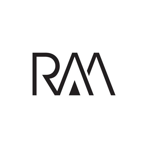 Initial Letter Ram R A M Monogram Logo 26787550 Vector Art At Vecteezy