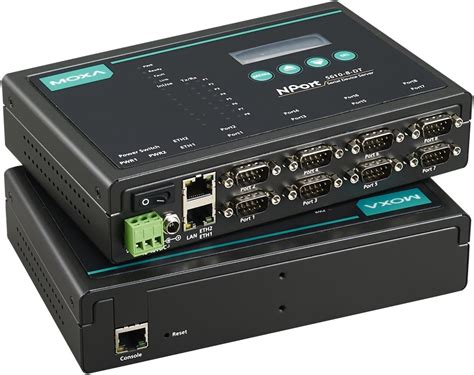 Amazon Com MOXA NPort 5610 8 DT 8 Port RS 232 Desktop Serial Device Server Electronics