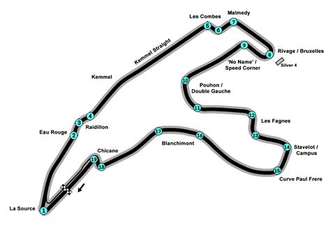 Silver 4 Spa Francorchamps Grandstand Guide Belgian Grand Prix