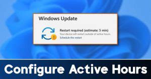 How To Setup Enable Active Hours In Windows 11