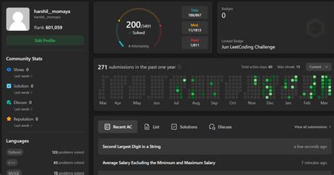 Cracking 200 Leetcode Problems One Step At A Time 🎯 Im Excited To
