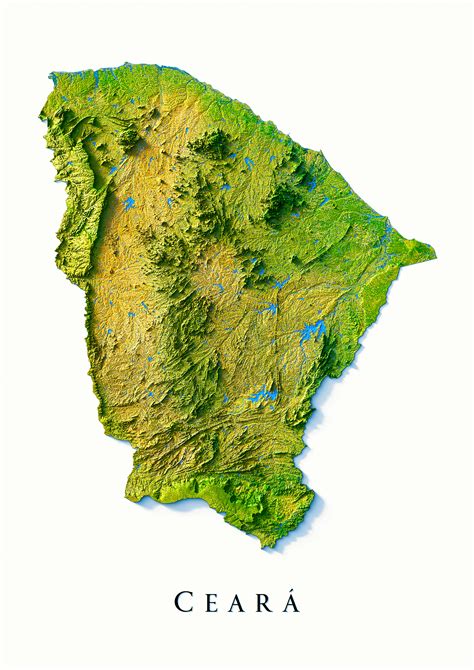 Mapa De Relevo Do Ceará