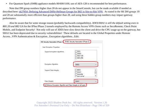 Solved Improving Ipsec Encryption Settings Check Point Checkmates