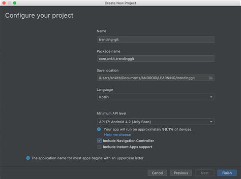 Dont Have The Include Navigation Controller Option When Making A New
