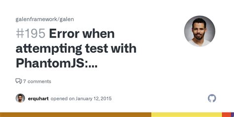 Error When Attempting Test With Phantomjs Classnotfound · Issue 195 · Galenframeworkgalen