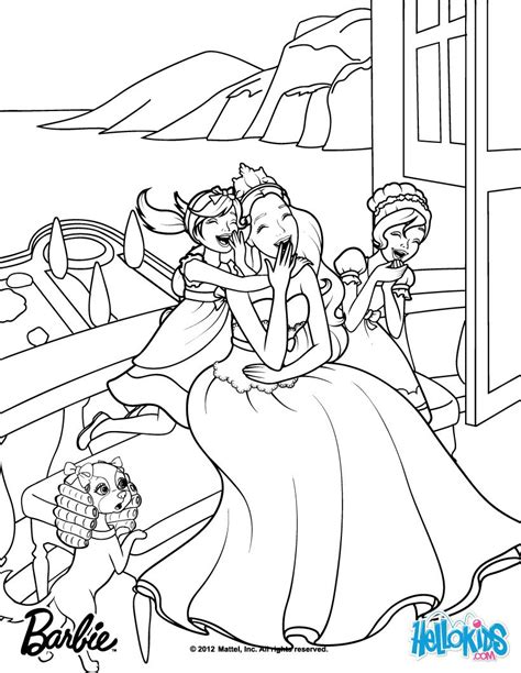 Princess Sisters Coloring Pages