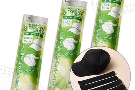 골프 모자 소매 땀 흡수 패드 일회용 블랙 30매 오늘의집 쇼핑
