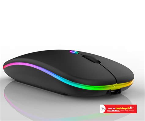 Mouse wireless rechargeable hp w10 rgb TechTopia تك توبيا