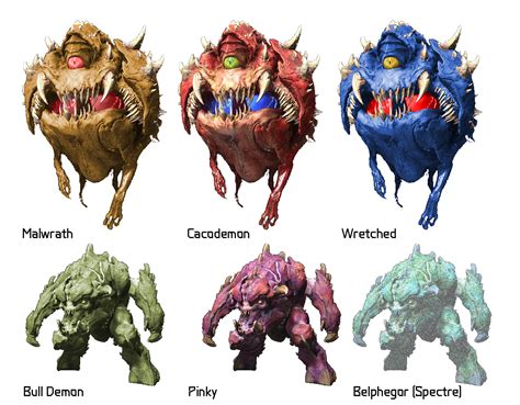 Doom Rpg Monster Variants In Eternals Art Style Rdoom