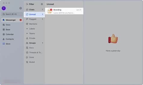 Mark A Chat As Unread