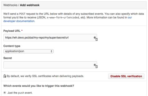 Trigger A Task With A Webhook Devops Documentation