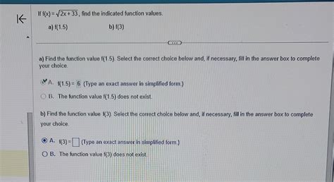 Solved If Fx2x33 Find The Indicated Function Values A