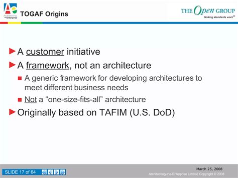 Understanding And Applying The Open Group Architecture Framework Togaf Pps