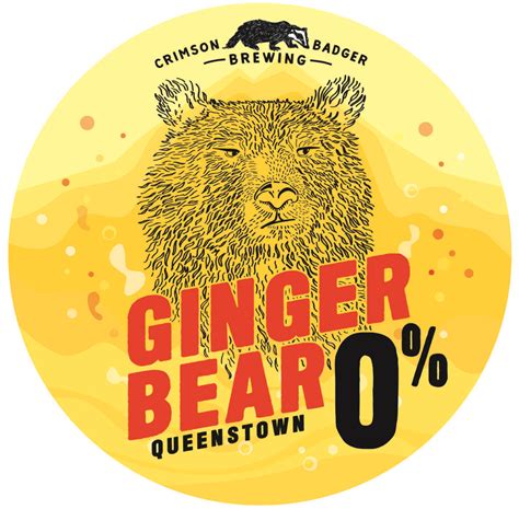 24 X 330ml Ginger Bear Crimson Badger Brewing