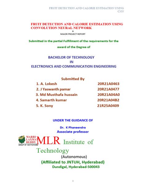 Fruit Detection Report Pdf Matlab Cluster Analysis