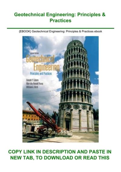 Ebook Geotechnical Engineering Principles And Practices Ebook