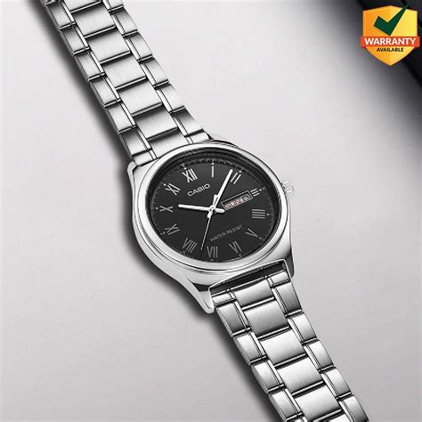 Casio Mens Analog Watch Mtp V006d 1b Stainless Steel Band