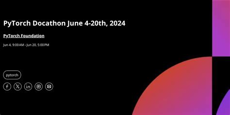 Join Join The Pytorch 2024 Summer Docathon Pytorch Forums