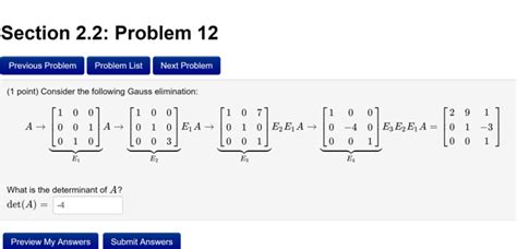 Solved Section 22 Problem 12 Previous Problem Problem List