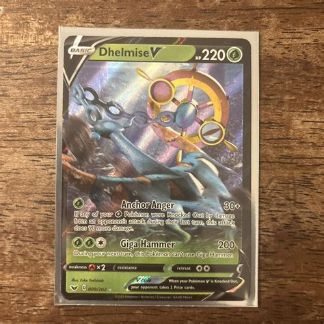 2020 9 202 Dhelmise V Pokémon Tcg Card Pokemontcg Depop