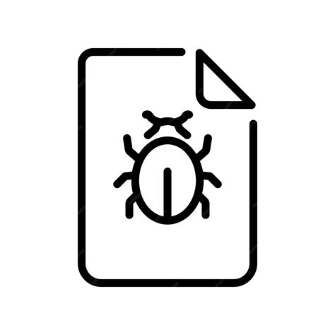 Premium Vector Bug Testing Report Icon