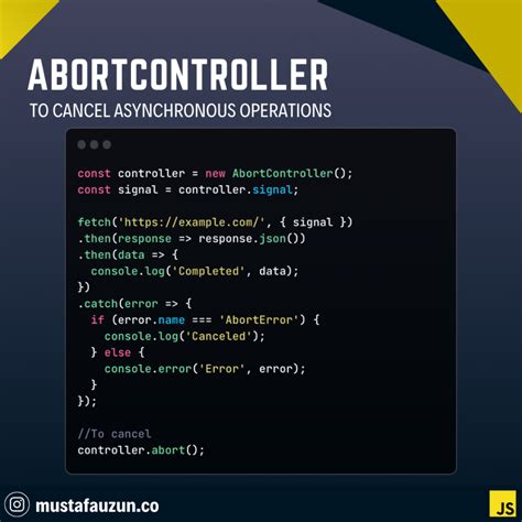 Javascript AbortController Mustafa Ateş UZUN Blog