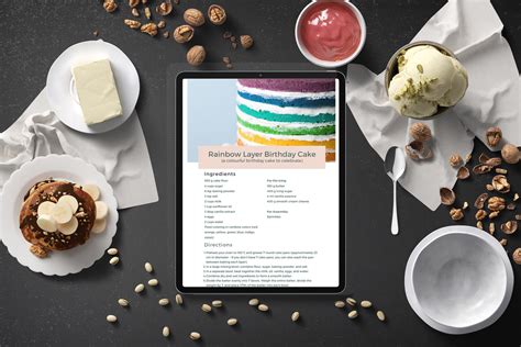 Digital Cookbook Dear Diary