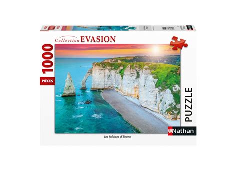 Nathan Puzzles Puzzle 1000 Pièces Les Falaises Detretat