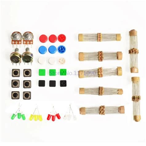 1 Sets Handy Portable Resistor Kit Forarduino Starter Kit For Uno R3 Led Potentiometer Tact
