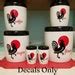 Sun And Rooster Canister And Shaker Decals Decals Only Canisters And Shakers Are Not Included Etsy