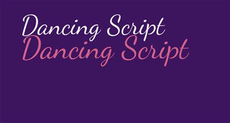 Dancing Script Free Font What Font Is Dancing Script Free Font What Font Is