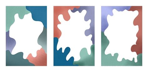 손 그림 추상텍스 텍스처 배경의 집합입니다 공간을 복사합니다 무료 간단한 모양 초대 카드 배너 텍스트 테두리 인쇄에 사용할 수