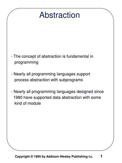 Ppt Abstraction Powerpoint Presentation Free Download Id1797628
