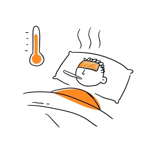 Premium Vector Having Cold Desease Doodle Art Illustration Vector