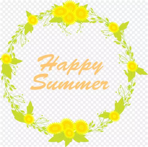 黄色小雏菊夏日标题框PNG图片素材下载 图片编号7546731 PNG素材网