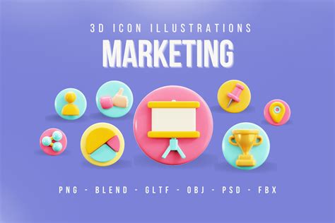 Premium Marketing 3d Illustration Pack From Business 3d Illustrations