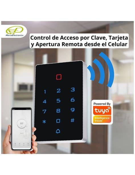 Lector De Tarjetas Y Clave Con Wifi Para Control De Acceso Peatonal