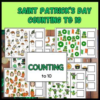 St Patrick S Day Counting To Math Tasks Centers Cards Count And Write