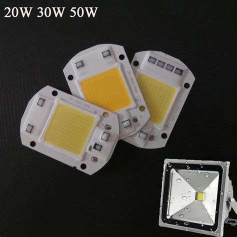 Pcs Lot Led Cob Chip V V Led Lamp W W W Smart Ic Not Need Drive For Diy Spot Light