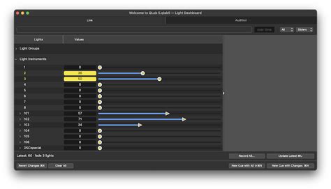The Light Dashboard Qlab 5 Documentation
