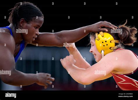 Jenna Rose Burkert Of The United States Right Wrestles Against